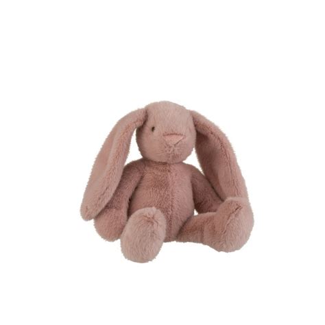 Lapin En Peluche Rose 28x26x24 Cm