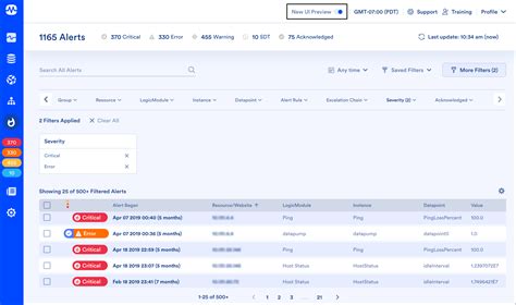 V126 Release New Ui For The Alerts Page Logicmonitor