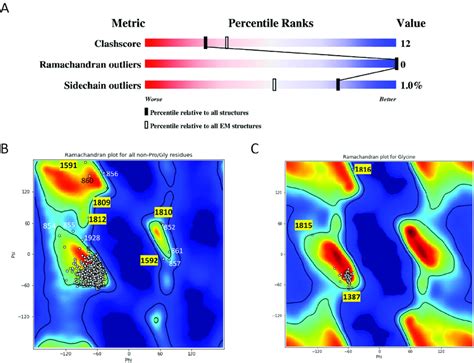 fig s7 atomic model validation a validation scores are given and