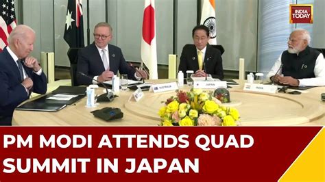 Pm Modi Attends Quad Summit In Japan Along With Us Japan Australias