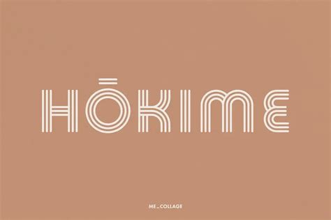 Hokime Free Three Parallel Line Font Free Ui Resources