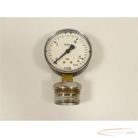 Manometer WIKA Manometer EN 837 1 0 16 Bar Used Buy P0182416