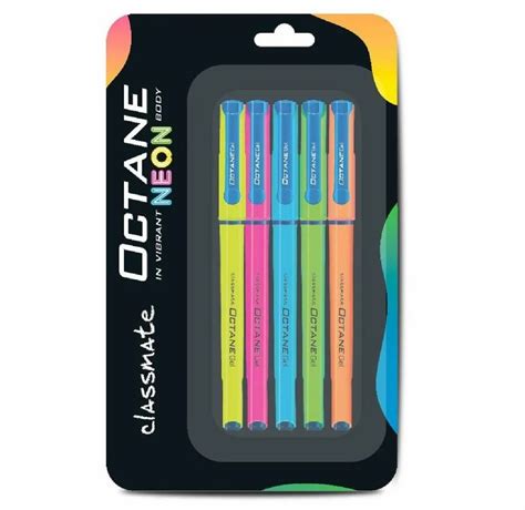 Plastic Classmate Octane Neon Blue Gel Pens At Best Price In Shujalpur