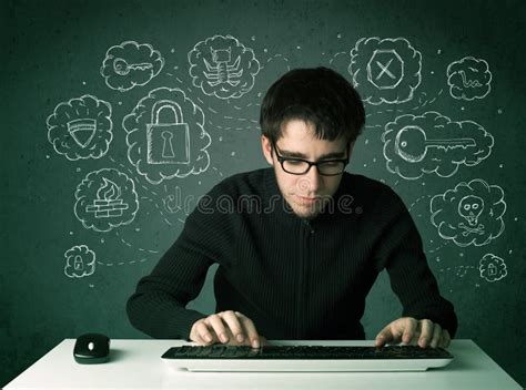 Young Nerd Hacker With Virus And Hacking Thoughts Stock Image Image Of Error Communication Young Nerd Hacker With Virus And Hacking Thoughts Stock Image Image Of Error Communication