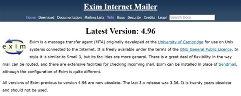 Exim Vulnerability Allows Rce No Patches Available Gridinsoft Blog