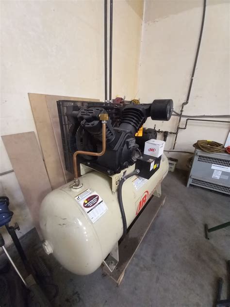 Used Ingersol Rand 2545e10v 10hp Piston Compressor Coast Machinery Group