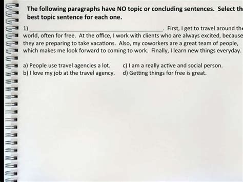 Writing A Well Structured Paragraph Ppt