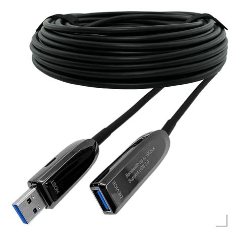 Extensor Usb 3 0 De Fibra Óptica Amplificado De 30 Metros