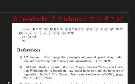 在texworks使用bibtex添加参考文献 Bibitex编译报错的过来看哔哩哔哩bilibili
