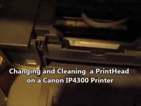 How To Remove And Clean A Canon Ip Printhead Youtube