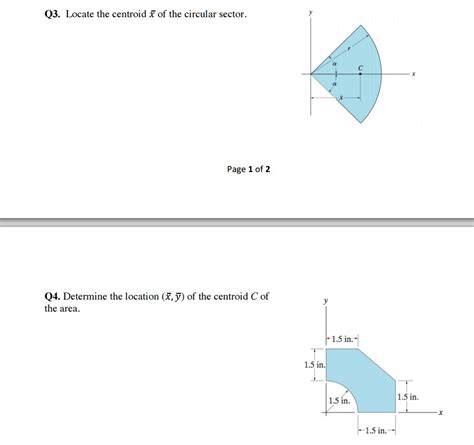 Solved Help With Finding The Centroid In These Chegg Com