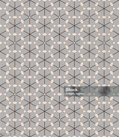 일본식 쿠미코 스타일의 추상적인 무음 패턴 기하학적 얇은 선 육각형 배경입니다 직물 섬유 포장지 레이저 절단 및 조각에 대한 아름다운 0명에 대한 스톡 벡터 아트 및 기타