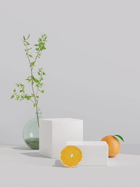 3d 배경 제품 디스플레이 연단 장면 배경 화장품 제품을 표시하는 연단 스탠드가 있는 3d 렌더링 받침대 디스플레이 흰색 스튜디오 3d 렌더링 그림의 무대 쇼케이스