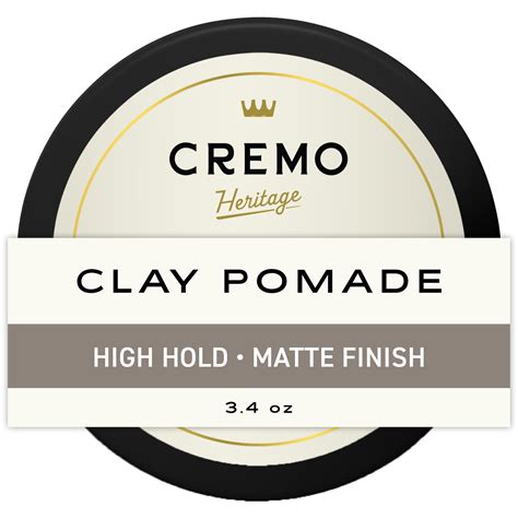 Cremo Hair Sculpting Clay High Hold Matte Shine Texturizing All