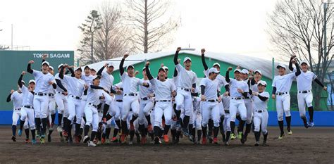 センバツ出場が決まり喜ぶ東海大相模の選手たち（撮影・篠原岳夫） ― スポニチ Sponichi Annex 野球