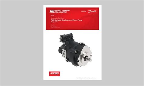 Vickers Pvm Variable Displacement Piston Pump