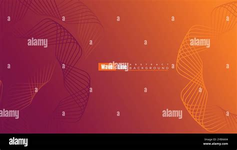 Abstract Digital Flowing Wave Stock Line Background Abstract Gradient Dynamic Waves Flow Grid