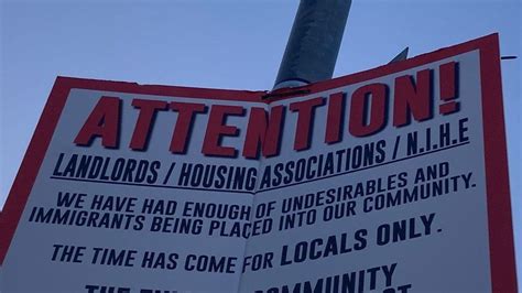 Finaghy Man Afraid To Leave Home Over Anti Immigrant Signs Bbc News