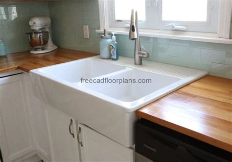 IKEA Farmhouse Domsjo Sink AutoCAD Block Free Cad Floor Plans