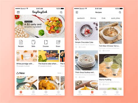 美食app on Behance
