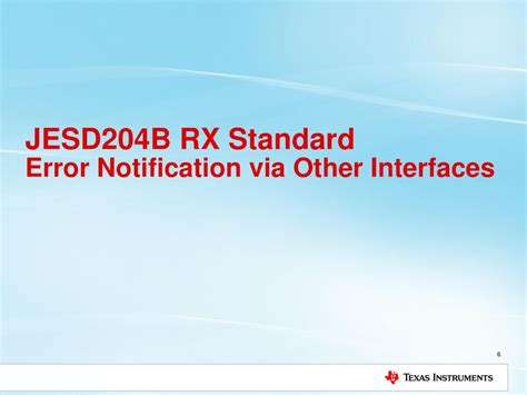 JESD204B RX Standard SYNC Request And Error Notification Ppt Download