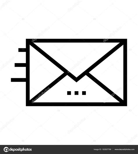 Sending Email Vector Icon Stock Vector Image By ©prosymbols 183507796