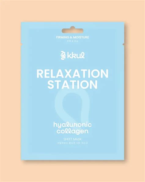 Kkul Relaxation Station Hyaluronic Collagen Sheet Mask Sheet Masks