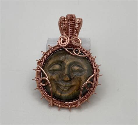 Spider Web Obsidian In Oxidized Copper Wire Rwirewrapping