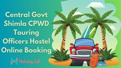 Central Government Shimla Himachal Pradesh CPWD Touring Officers