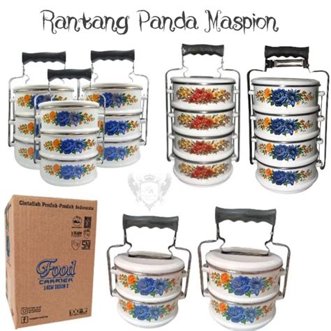 Jual Rantang Enamel Susun 2 Susun 3 Dan Susun 4 Rantang Panda