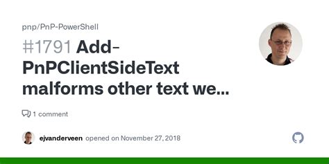 Add PnPClientSideText Malforms Other Text Web Parts Already On Page