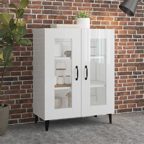 Vidaxl Sideboard Hochglanz Weiß 695x34x90 Cm Kauflandde