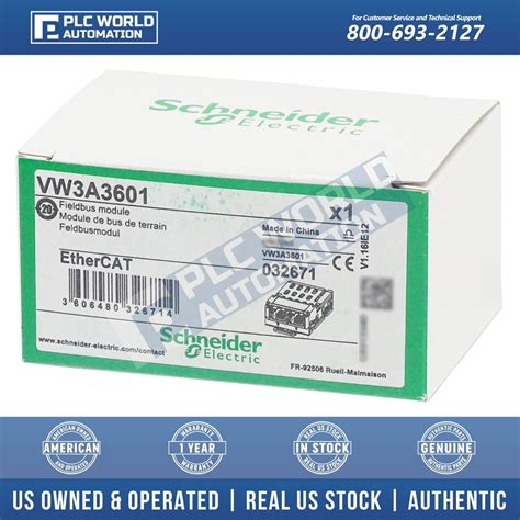 Vw3a3601 Ethercat Schneider Comm Module New Free Ups 2 Day Dlvry And 2
