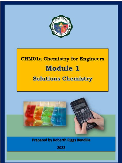 Module 01 Solutions Chemistry Pdf Mole Unit Significant Figures