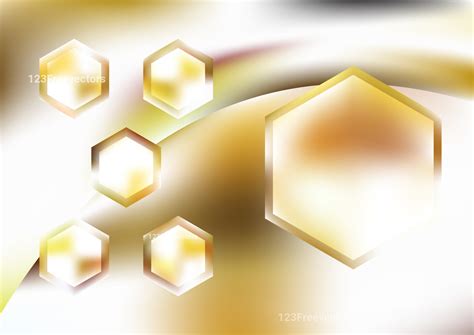Yellow Gradient Hexagon Background Design