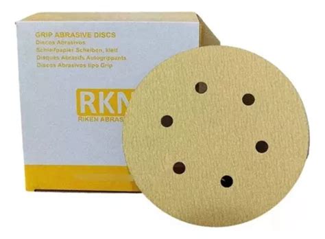 Disco De Lixa Hookit Ouro P Riken Furos Grã Cx Frete grátis