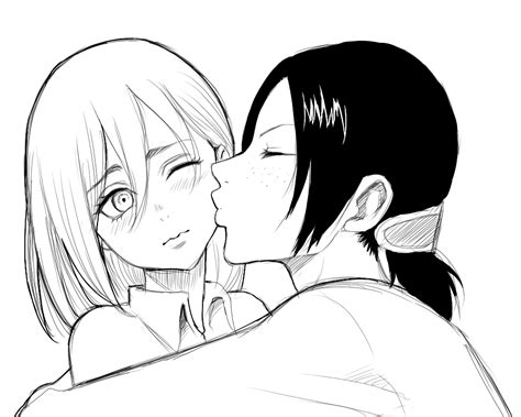 Christa Renz And Ymir Shingeki No Kyojin Drawn By Koma Neko Danbooru