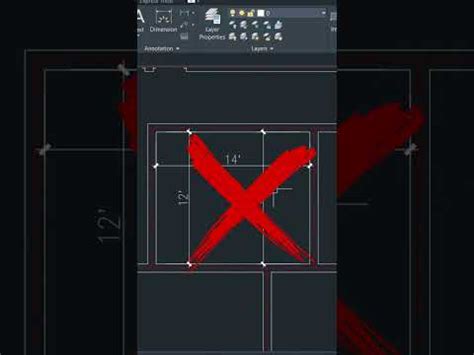 Automatic dimension AutoCAD Tutorial autocad cadconcepts Видео