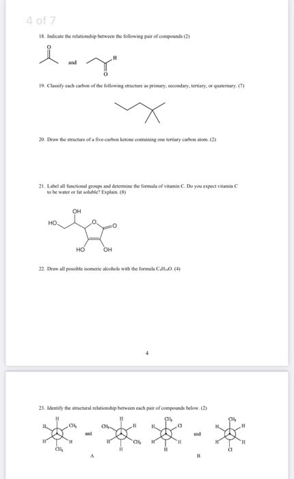 Solved 6 In The Two Structures Shown Below What Do The Chegg Com