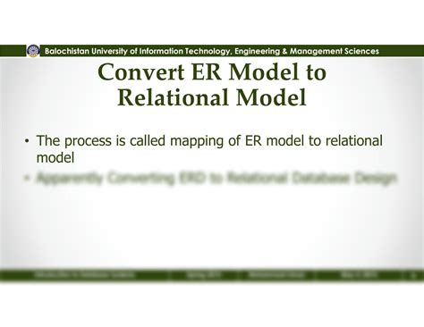 SOLUTION Lec Mapping ERD To Relational Model Studypool