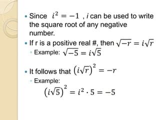 Complex Numbers PPTX Physics Science