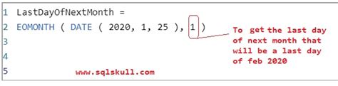 Eomonth Function Dax Sql Bi Tutorials