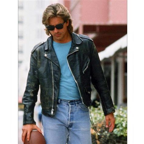 Don Johnson Miami Vice James Crockett Leather Jacket Jackets Masters