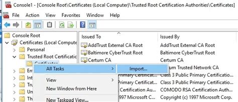 Updating List Of Trusted Root Certificates In Windows Windows Os Hub