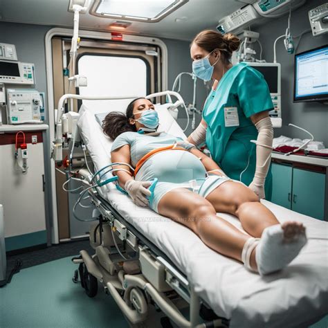 Nurse With Pregnant Woman In The Ambulance By Medicalmaiden On Deviantart