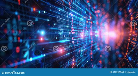 Futuristic Cloud Computing Concept With Glowing Digital Cloud Symbol And Network Connections In