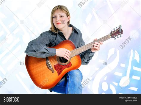 Woman Guitar Image And Photo Free Trial Bigstock