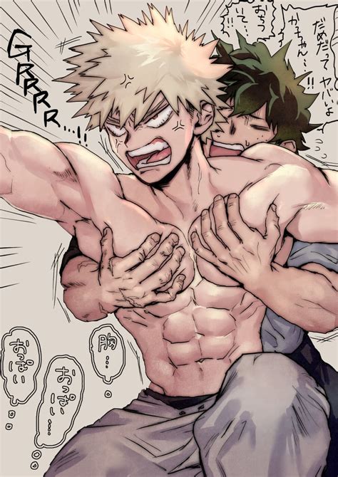 Midoriya Izuku And Bakugou Katsuki Boku No Hero Academia Drawn By