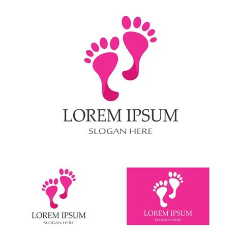 Conception Dillustration Dimages De Logo De Soins Des Pieds Et De Pas