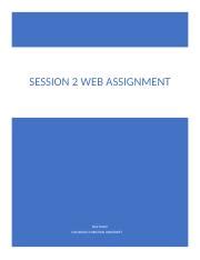 Session 2 Web Assignment Docx SESSION 2 WEB ASSIGNMENT Kyle Sokell